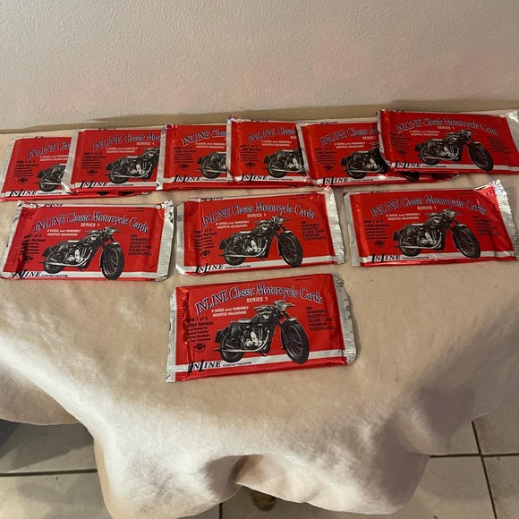 Other | 1 Packs Motorcycle Cards Rare 1993 Inline Classics New Vintage ...